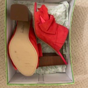 Sam Edelman | Shoes | Nwt Sam Edelman Designer Suede Orange Yumi Bow ...